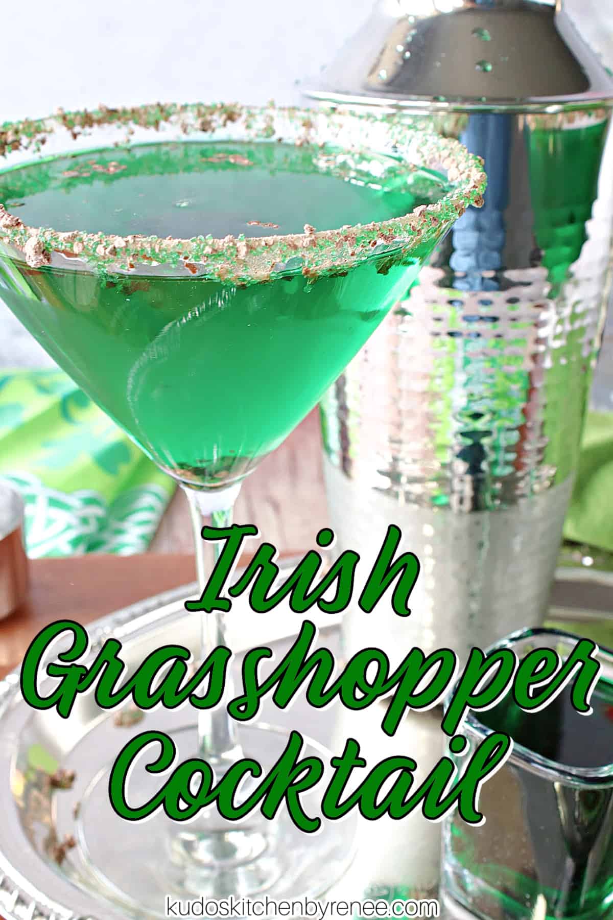 Irish Grasshopper Cocktail - Kudos Kitchen by Renee