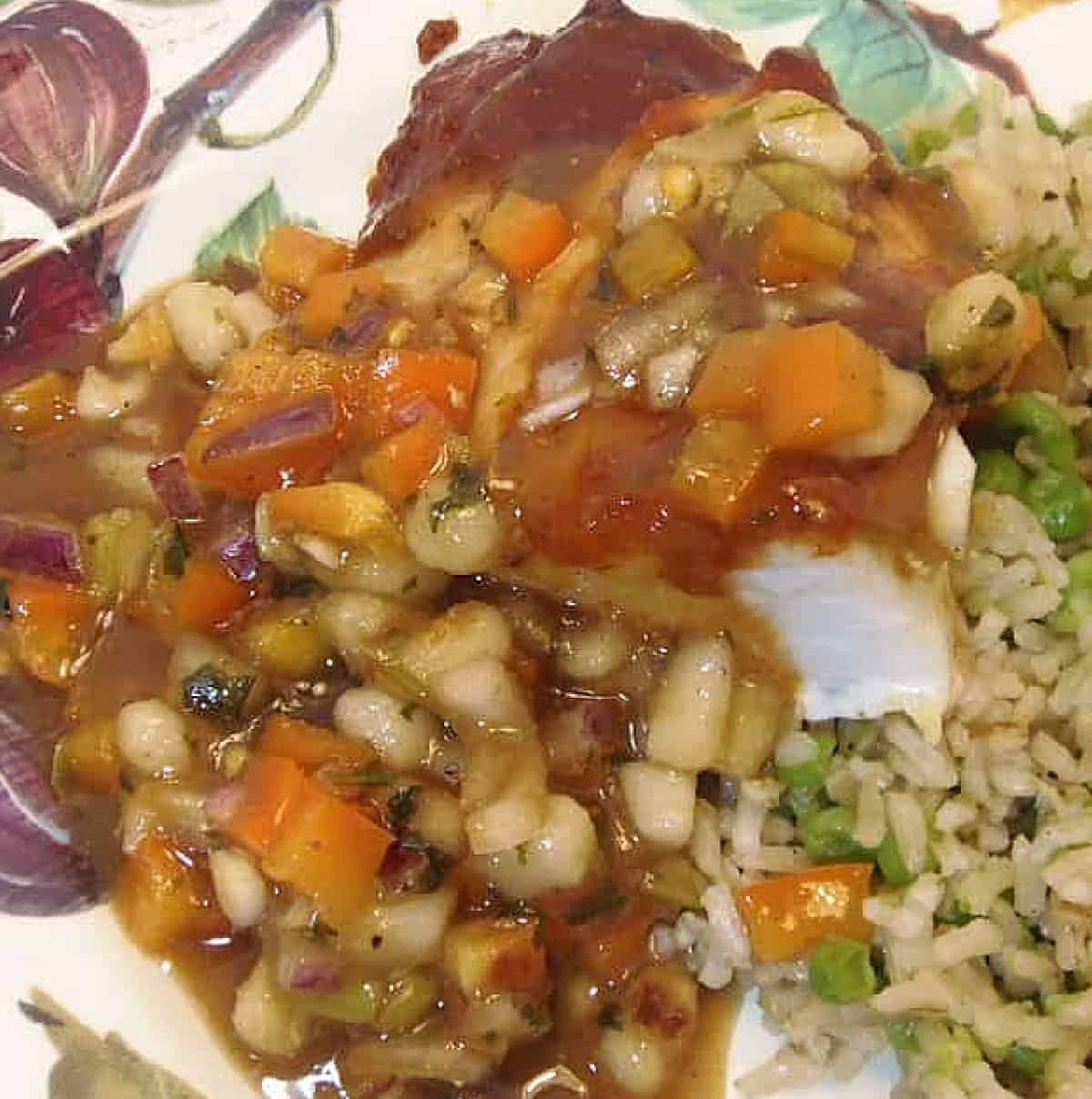 Korean Glazed Cod Recipe - Kudos Kitchen by Renee