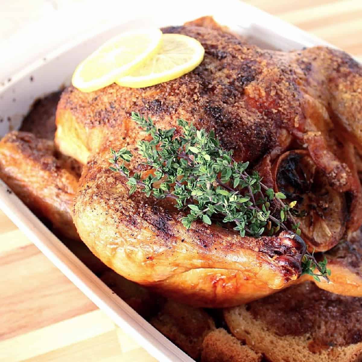 Basic Roast Chicken Recipe - Kudos Kitchen by Renee