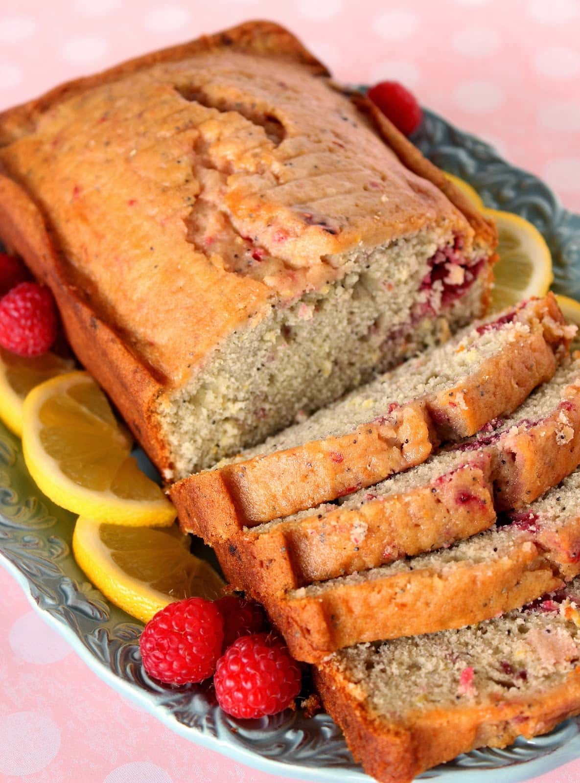 Lemon Raspberry Cardamom Quick Bread Recipe - Kudos Kitchen by Renee