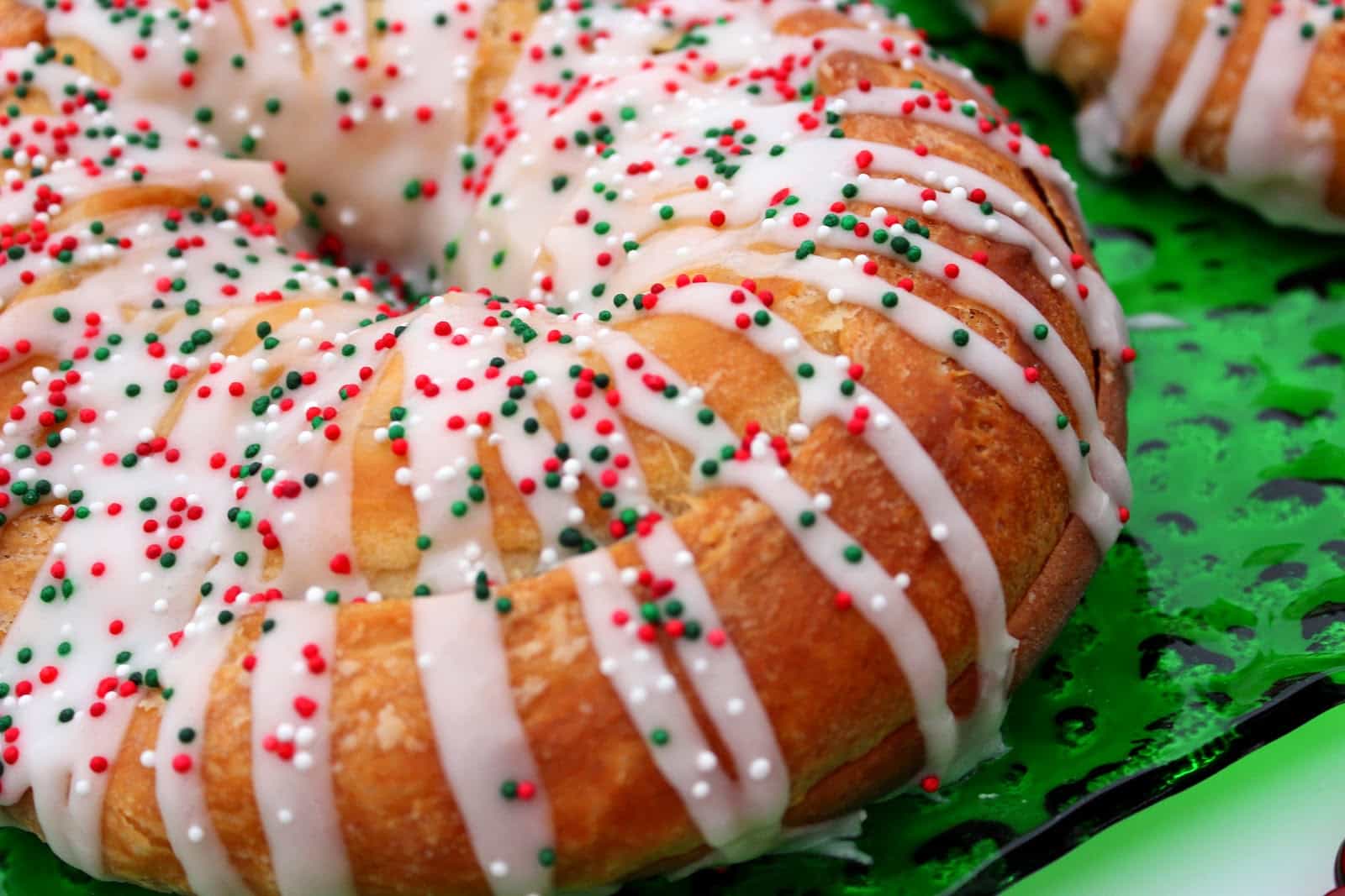 Cranberry Kringles Recipe with White Chocolate Drizzle Icing