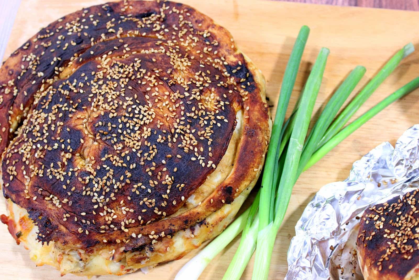 Chinese Bing Bread with Potato, Scallions, Bacon & Cheese Recipe
