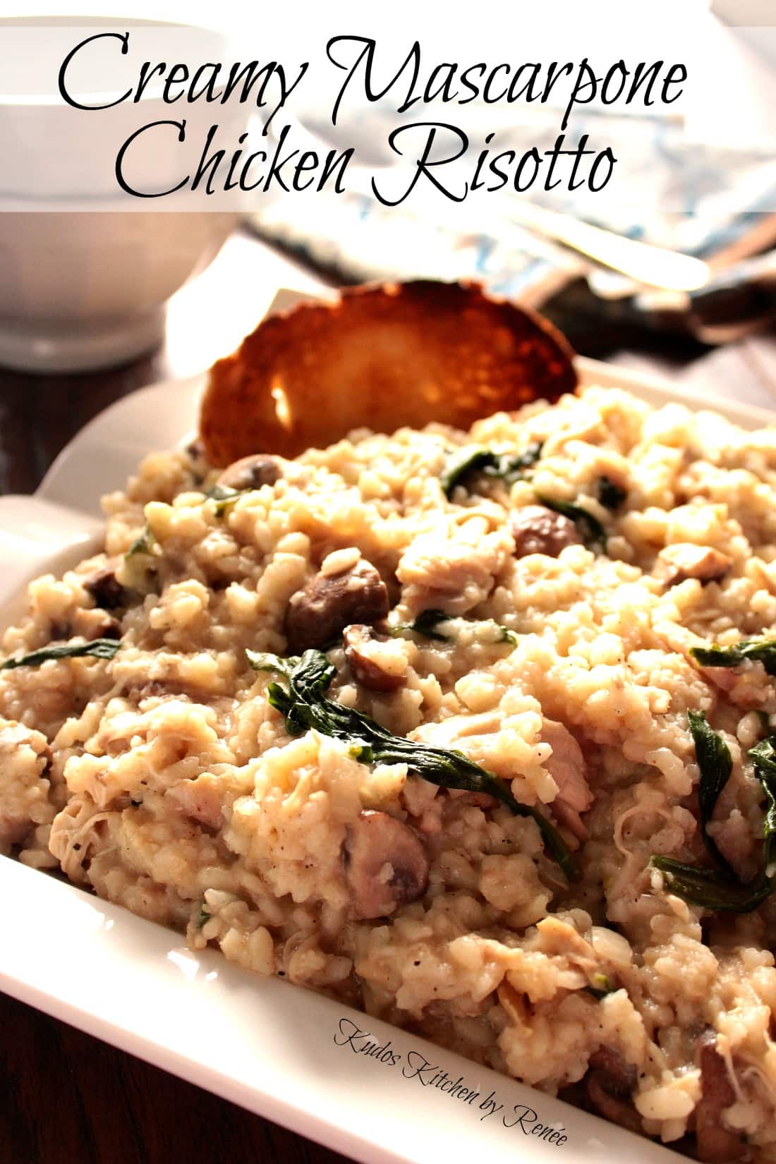 Mascarpone Chicken Risotto - Kudos Kitchen by Renee