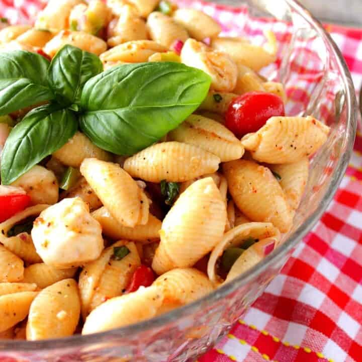 Italian Shell Pasta Salad - Kudos Kitchen by Renee