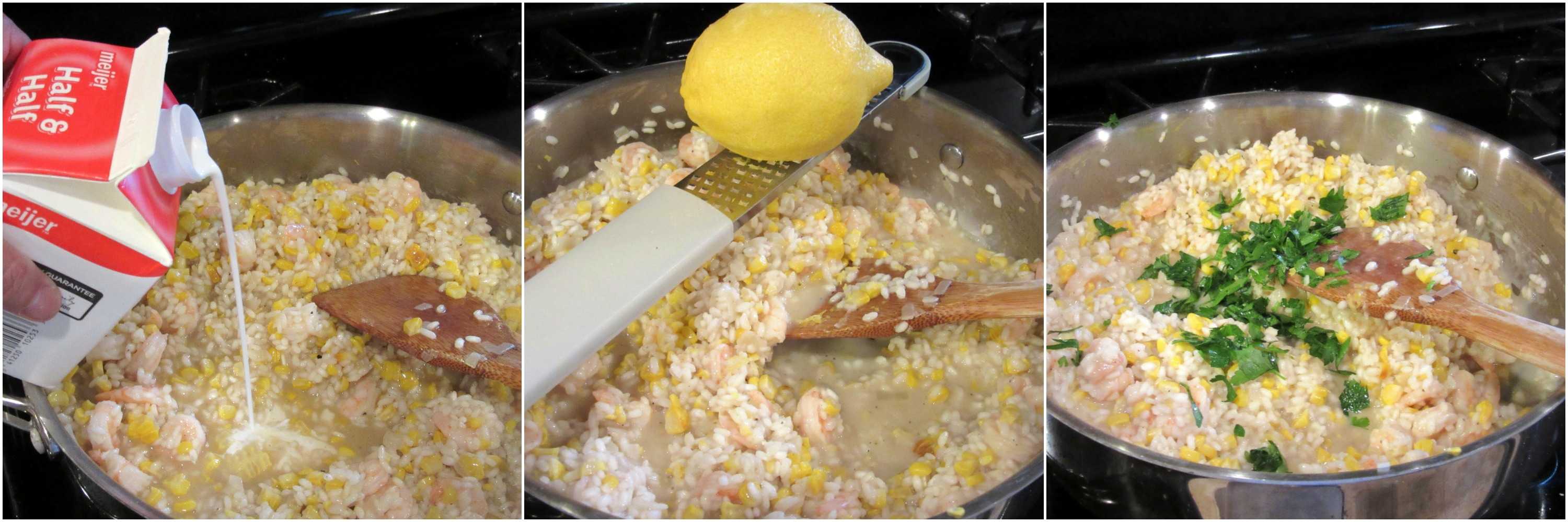 Sweet Corn Risotto with Shrimp Recipe - Kudos Kitchen by Renee