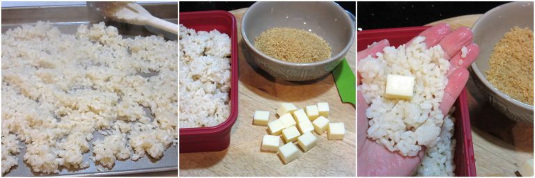 Cheese Stuffed Rice Balls Recipe - Kudos Kitchen by Renee