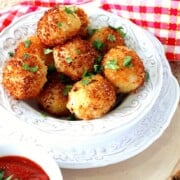 Cheese Stuffed Rice Balls Recipe - Kudos Kitchen by Renee