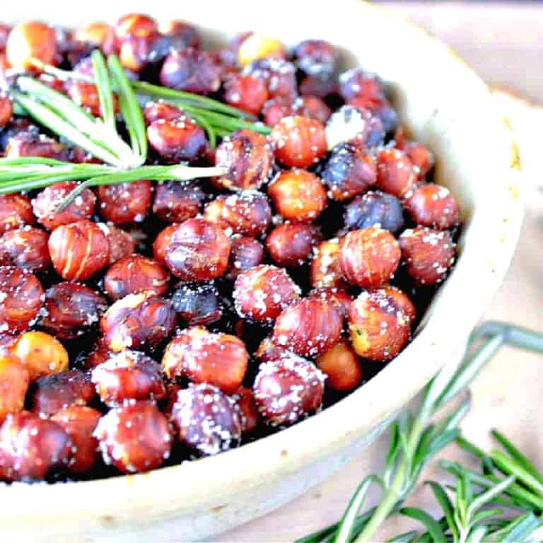 Skillet-Roasted Rosemary Hazelnuts - Kudos Kitchen by Renee