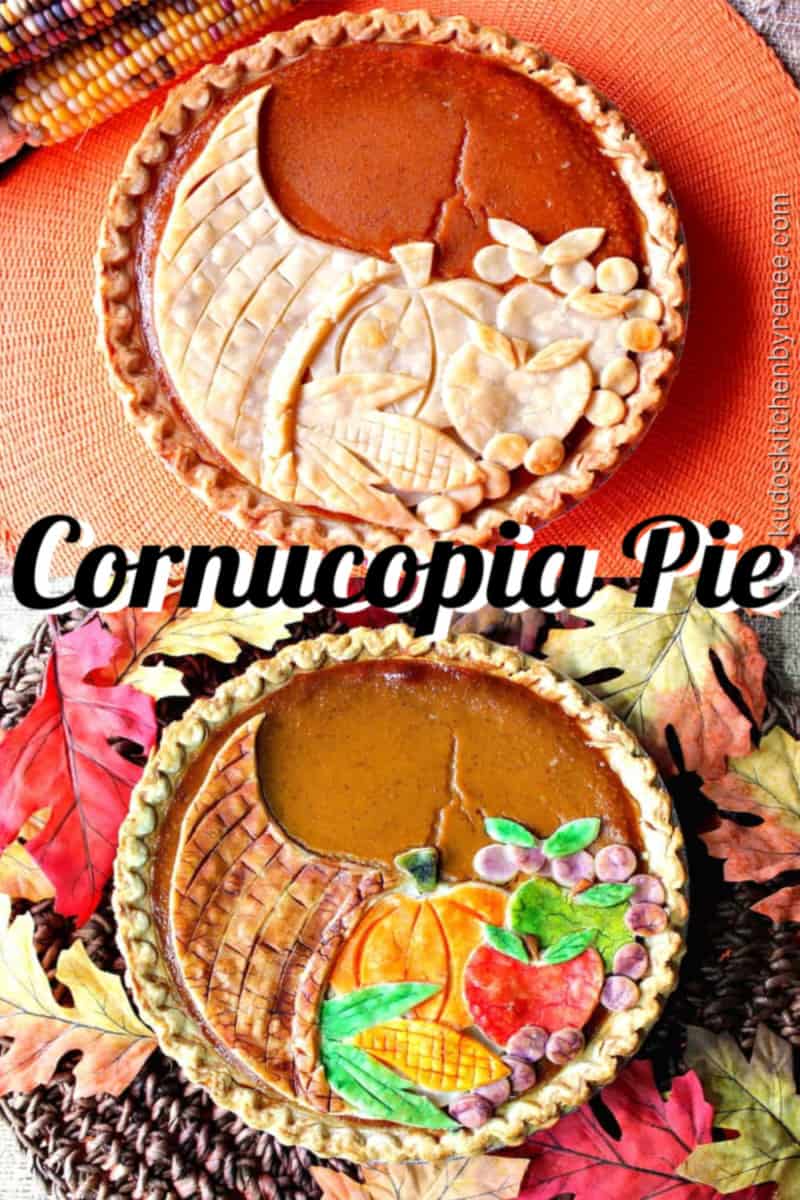 Cornucopia Pumpkin Pie - Kudos Kitchen by Renee