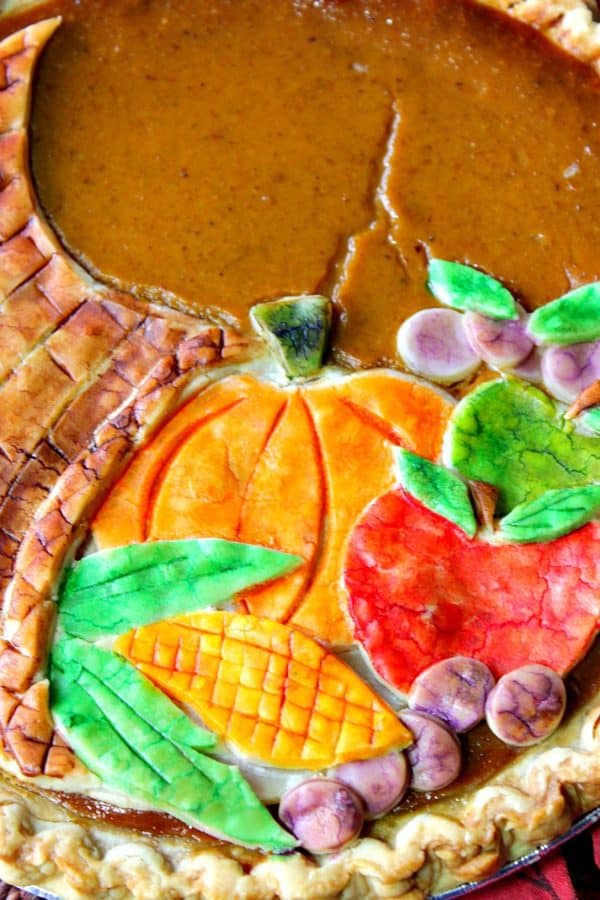 Cornucopia Pumpkin Pie - Kudos Kitchen by Renee