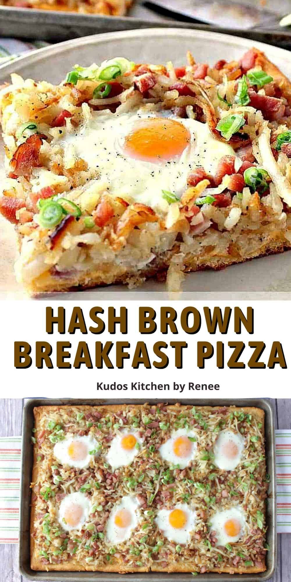 Hash Brown Breakfast Pizza Recipe - Kudos Kitchen by Renee