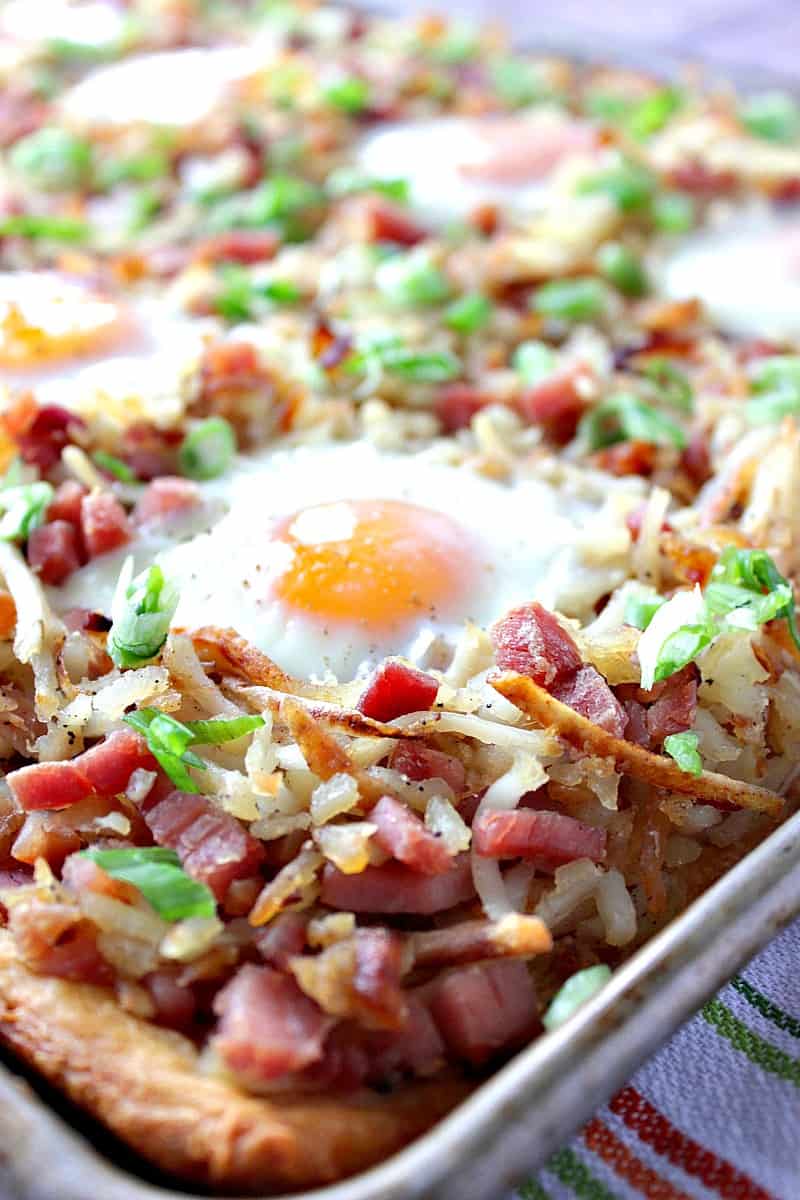 Hash Brown Breakfast Pizza Recipe - Kudos Kitchen by Renee