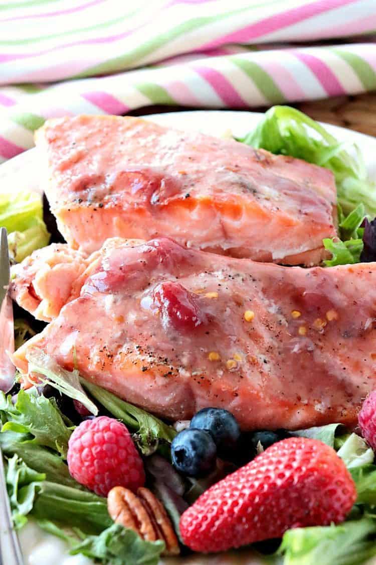 Four Ingredient Jammin Salmon - Kudos Kitchen by Renee