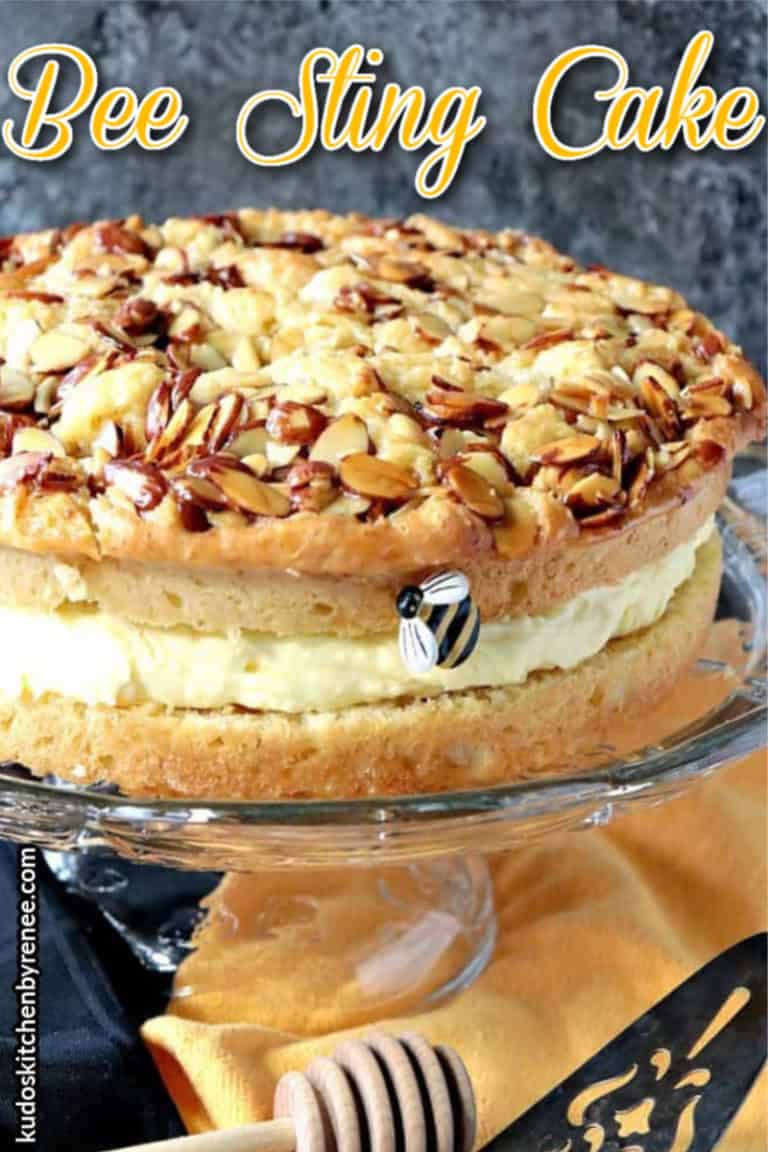 German Bee Sting Cake (Bienenstich) - Kudos Kitchen by Renee