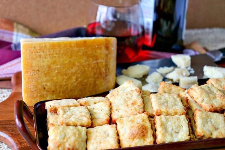 Crispy Golden Parmigiano-Reggiano Parmesan Fennel Crackers