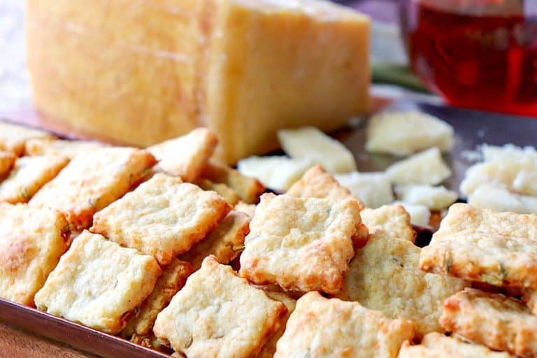 Crispy Golden Parmigiano-Reggiano Parmesan Fennel Crackers