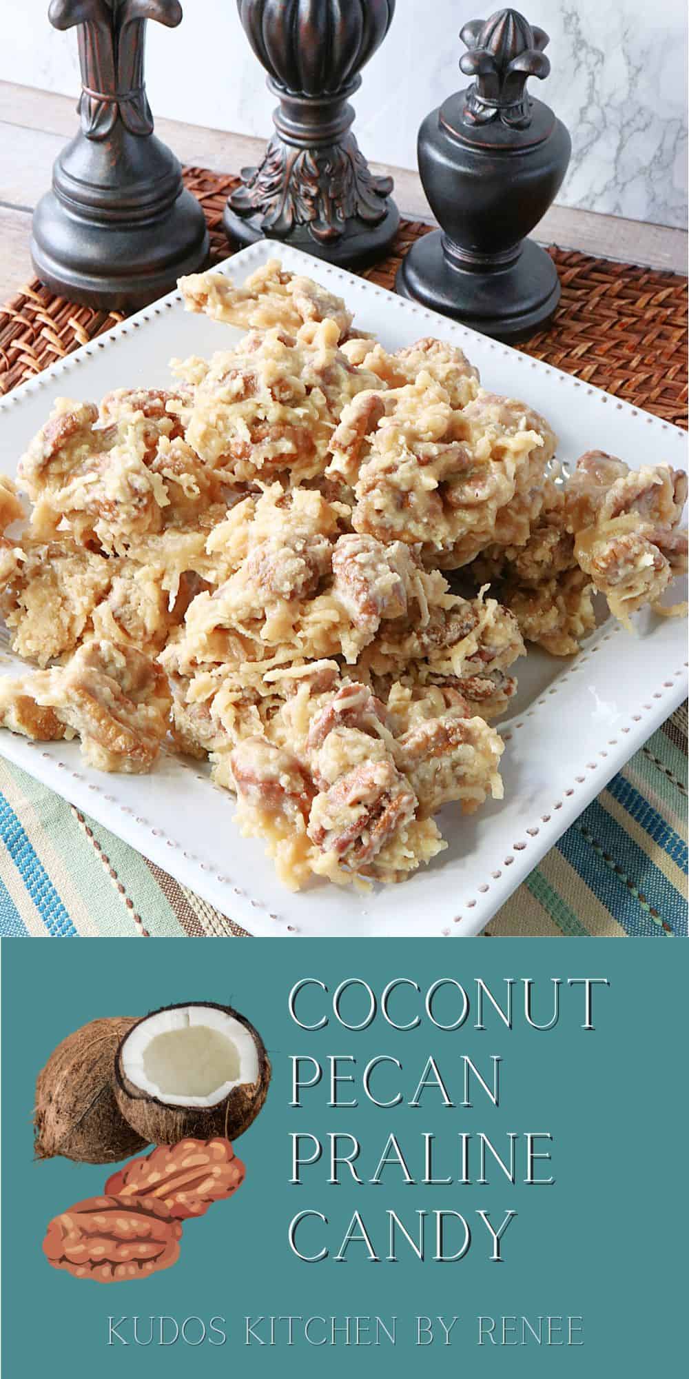Coconut Pecan Praline Candy - Kudos Kitchen by Renee