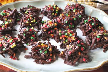 Chocolate Covered Shoestring Haystacks - Kudos Kitchen by Renee