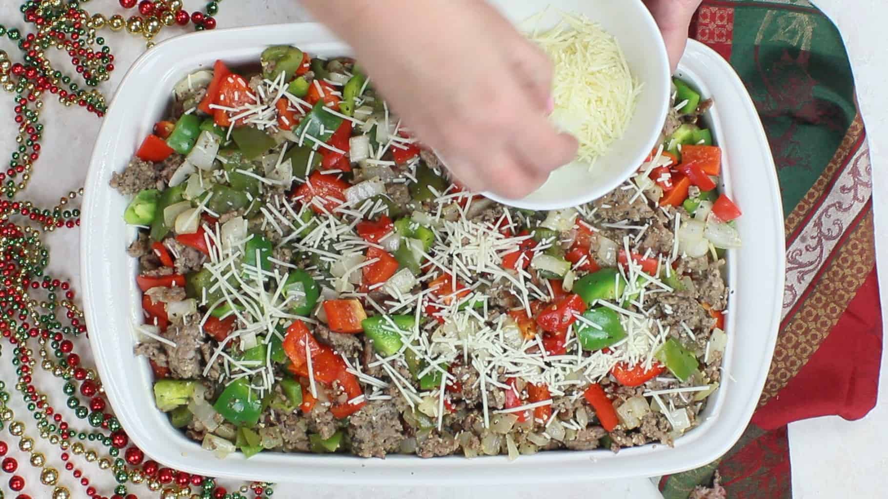 Christmas Pasta with Sausage, Onion, and Peppers Recipe - Kudos Kitchen