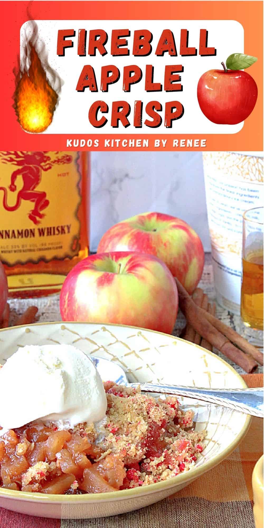 Fireball Apple Crisp - Kudos Kitchen by Renee