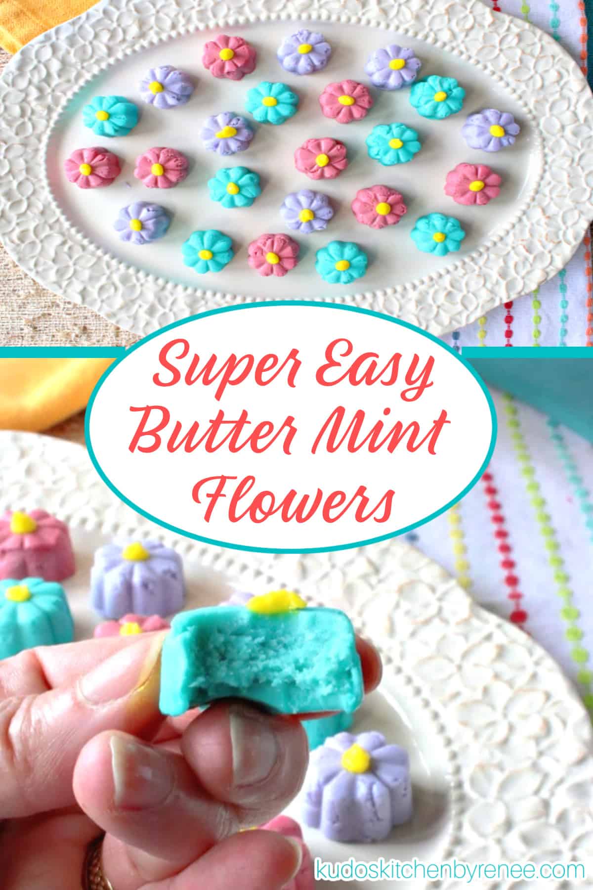 Buttermint Candy Flowers - Kudos Kitchen by Renee