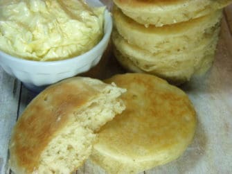 Homemade Crumpets Recipe with Whipped Orange Honey Butter