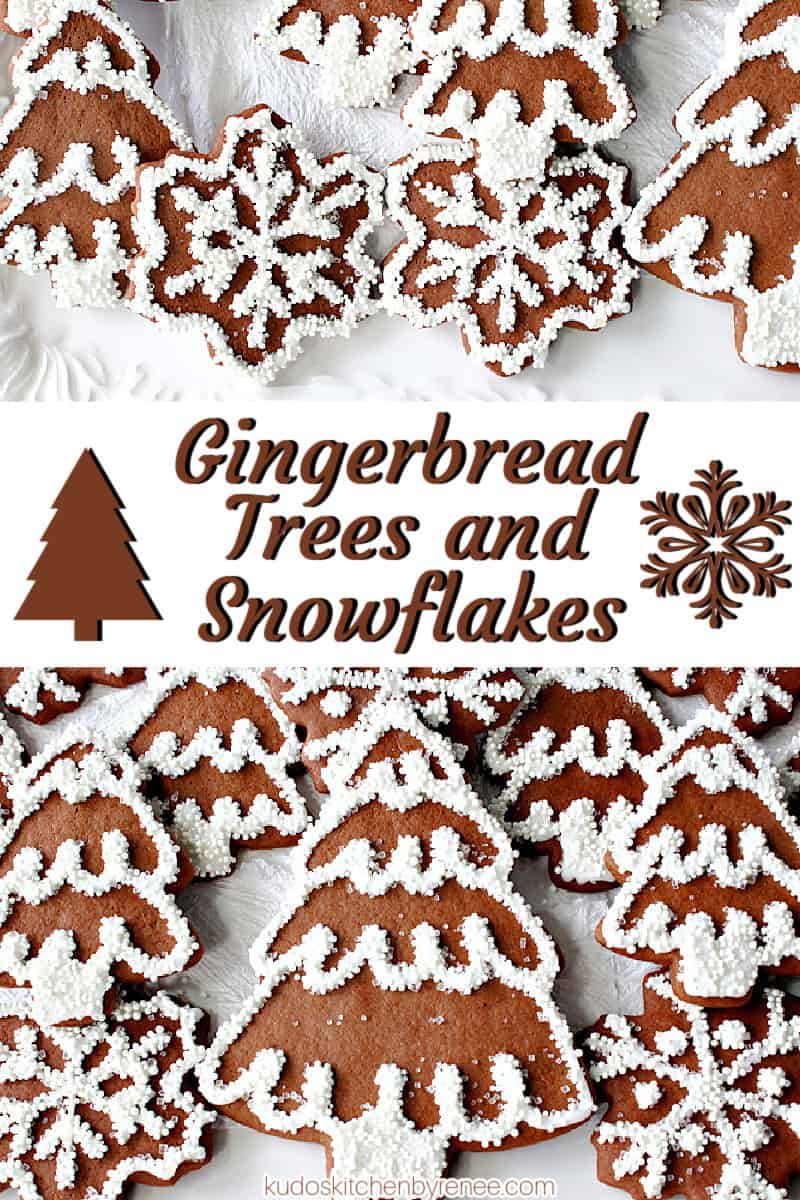 Gingerbread Trees and Snowflake Cookies Recipe - Kudos Kitchen by Renee