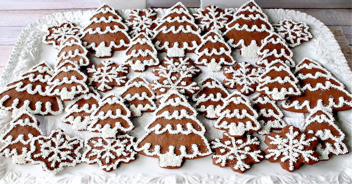 Gingerbread Trees and Snowflake Cookies - Kudos Kitchen by Renee