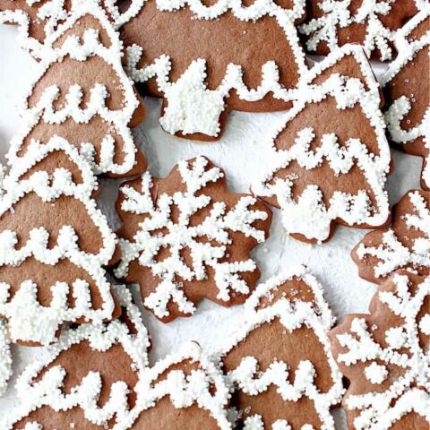 Gingerbread Trees and Snowflake Cookies - Kudos Kitchen by Renee