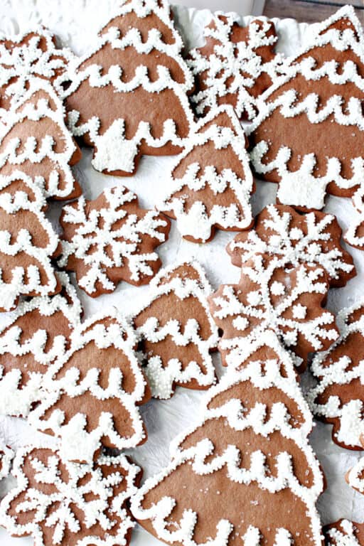 Gingerbread Trees and Snowflake Cookies - Kudos Kitchen by Renee