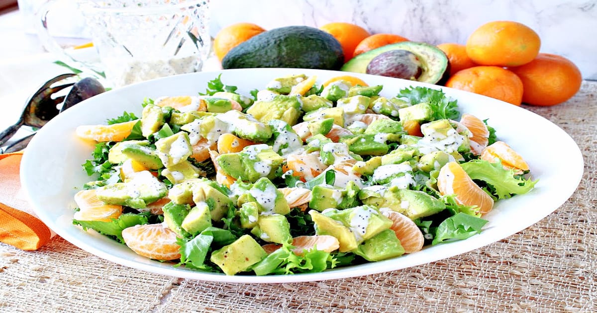 Avocado Orange Salad Recipe - Kudos Kitchen by Renee Retro Recipes