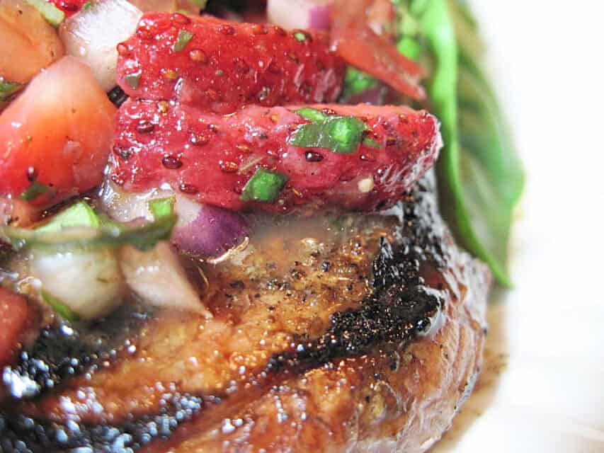 Pork Chops with Strawberry Relish Recipe - Kudos Kitchen by Renee