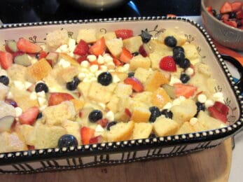 Red, White, and Blue Bread Pudding Recipe - Kudos Kitchen by Renee