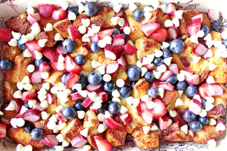 Red, White, and Blue Bread Pudding Recipe - Kudos Kitchen by Renee
