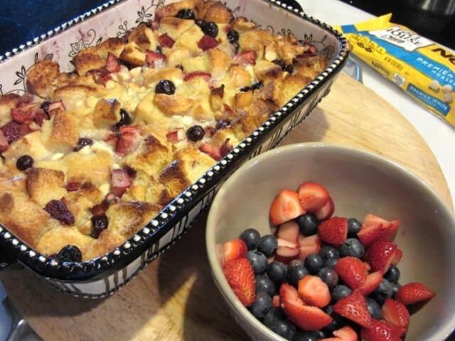 Red, White, and Blue Bread Pudding Recipe - Kudos Kitchen by Renee