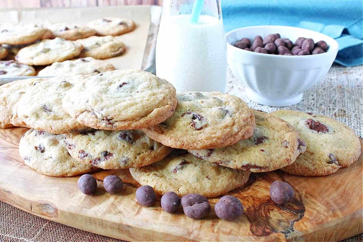 Chocolate Chip Espresso Bean Cookies - Kudos Kitchen by Renee