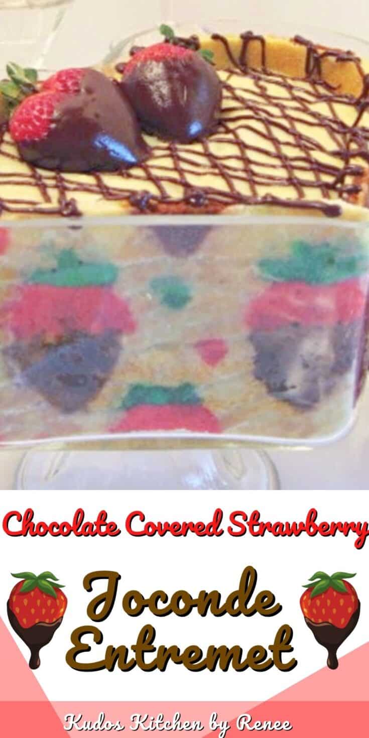 Chocolate Covered Strawberry Joconde Entremet Recipe - Kudos Kitchen