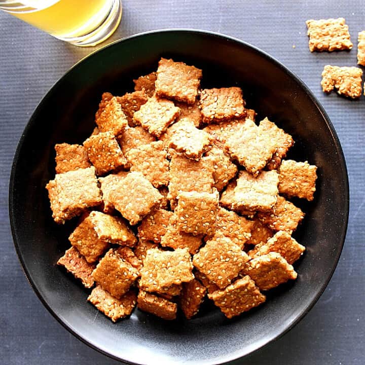 Homemade Honey Sesame Seed Crackers Recipe