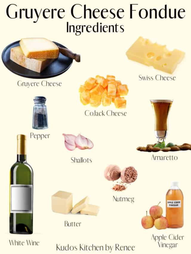 Classic Gruyere Swiss Cheese Fondue - Kudos Kitchen by Renee