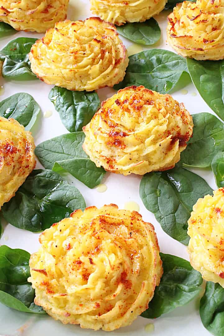 Easy Duchess Potato Roses - Kudos Kitchen by Renee
