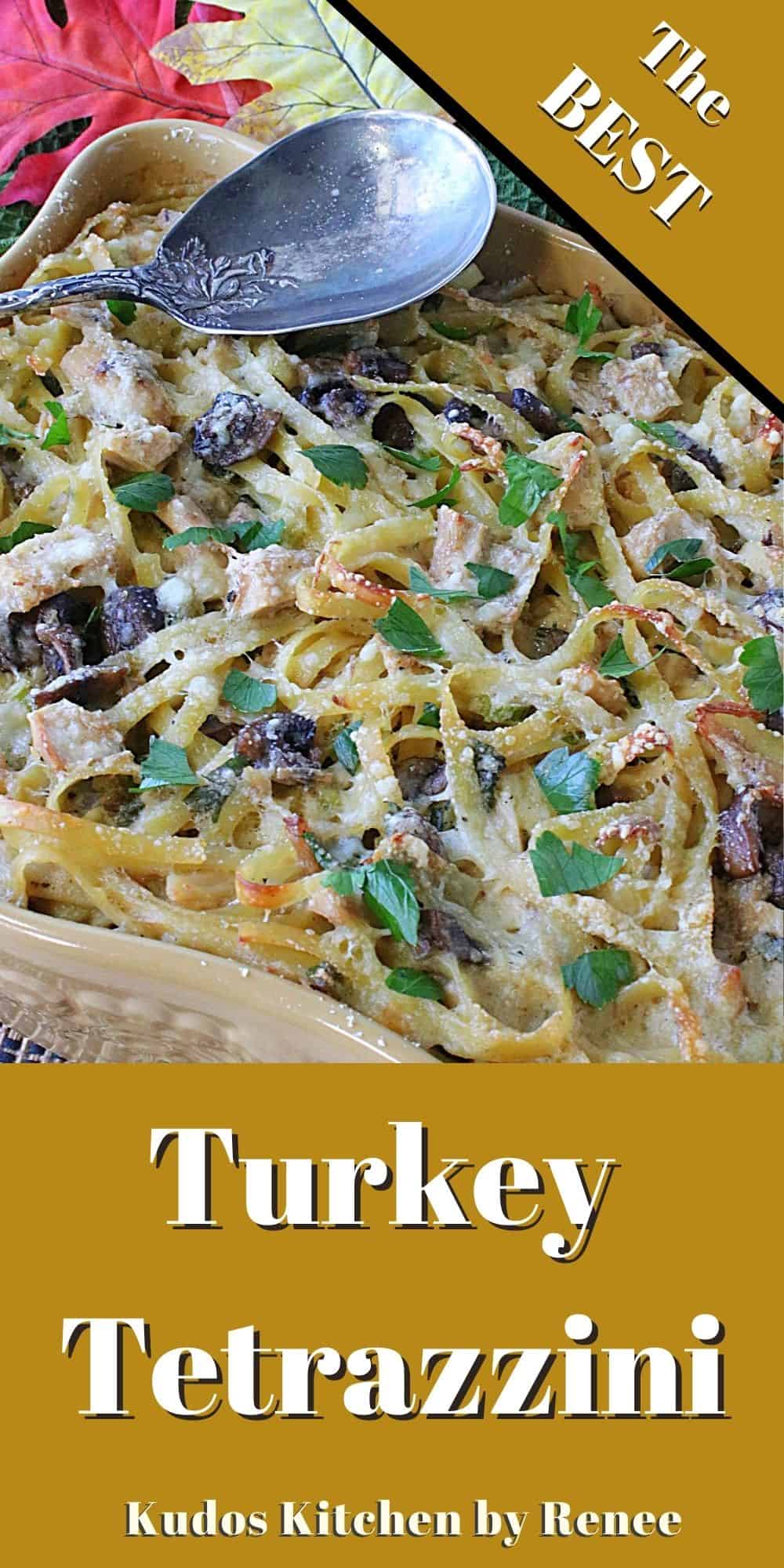 Leftover Turkey with Linguine Casserole - Kudos Kitchen by Renee