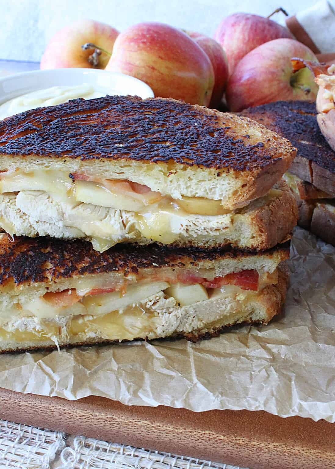 Turkey and Smoked Gouda Grilled Cheese - Kudos Kitchen by Renee