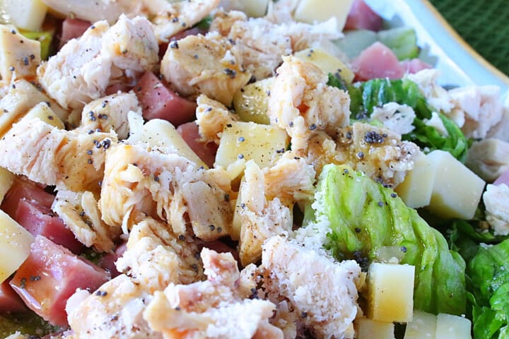 Chicken Cordon Bleu Salad - Kudos Kitchen by Renee