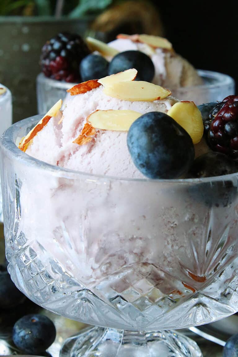 Blueberry Blackberry Gelato - Kudos Kitchen by Renee