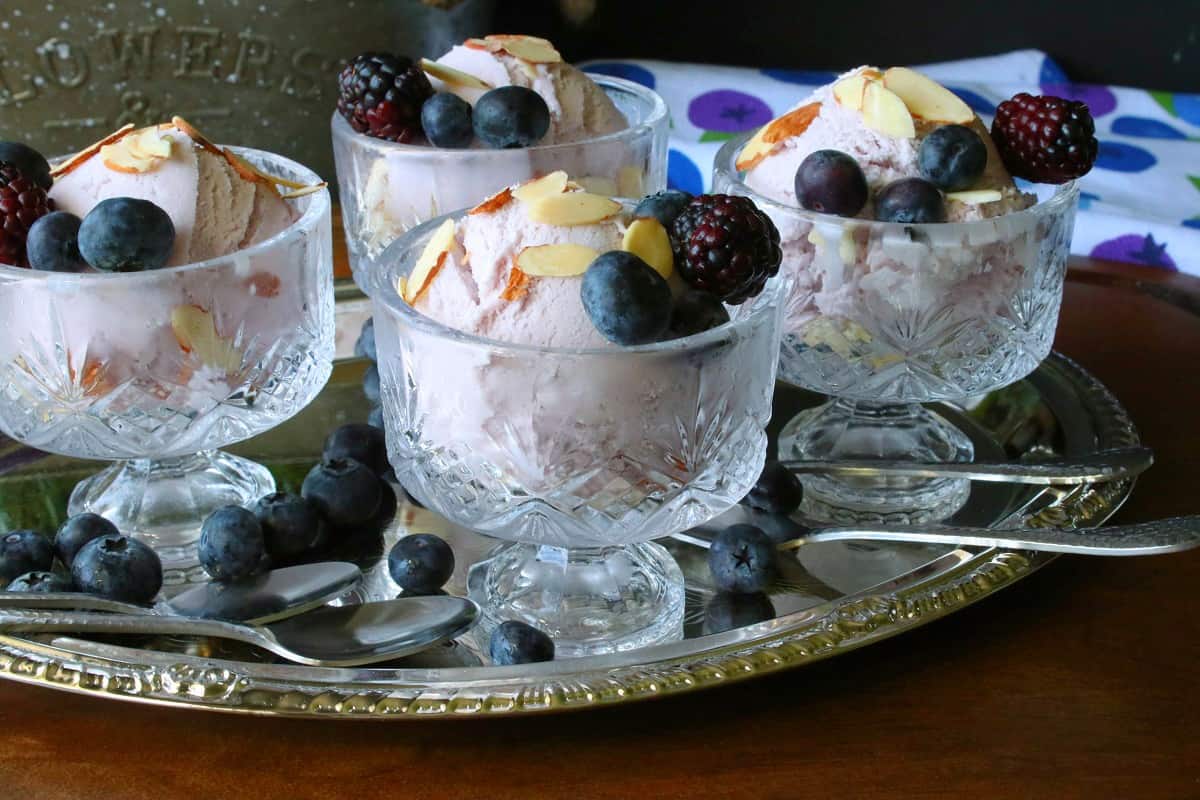 Blueberry Blackberry Gelato - Kudos Kitchen by Renee