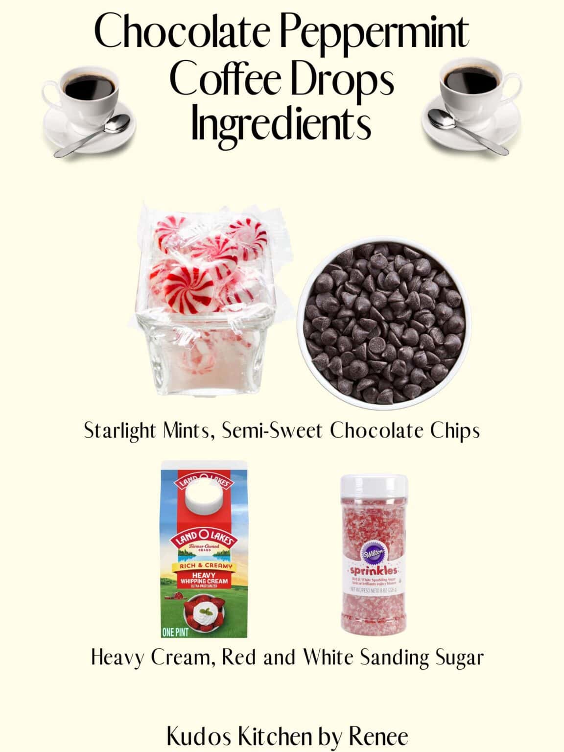 Chocolate Peppermint Coffee Drops - Kudos Kitchen by Renee