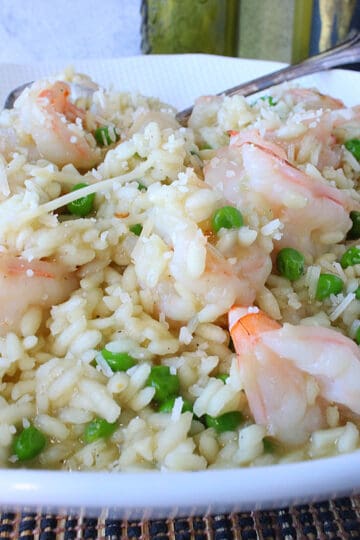 Shrimp Scampi Risotto with White Wine - Kudos Kitchen by Renee