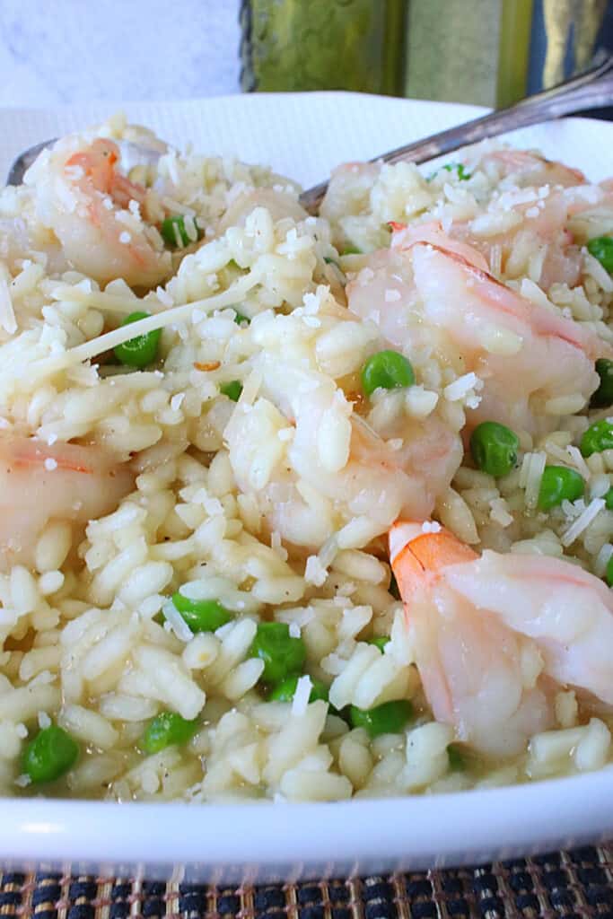 Shrimp Scampi Risotto with White Wine - Kudos Kitchen by Renee