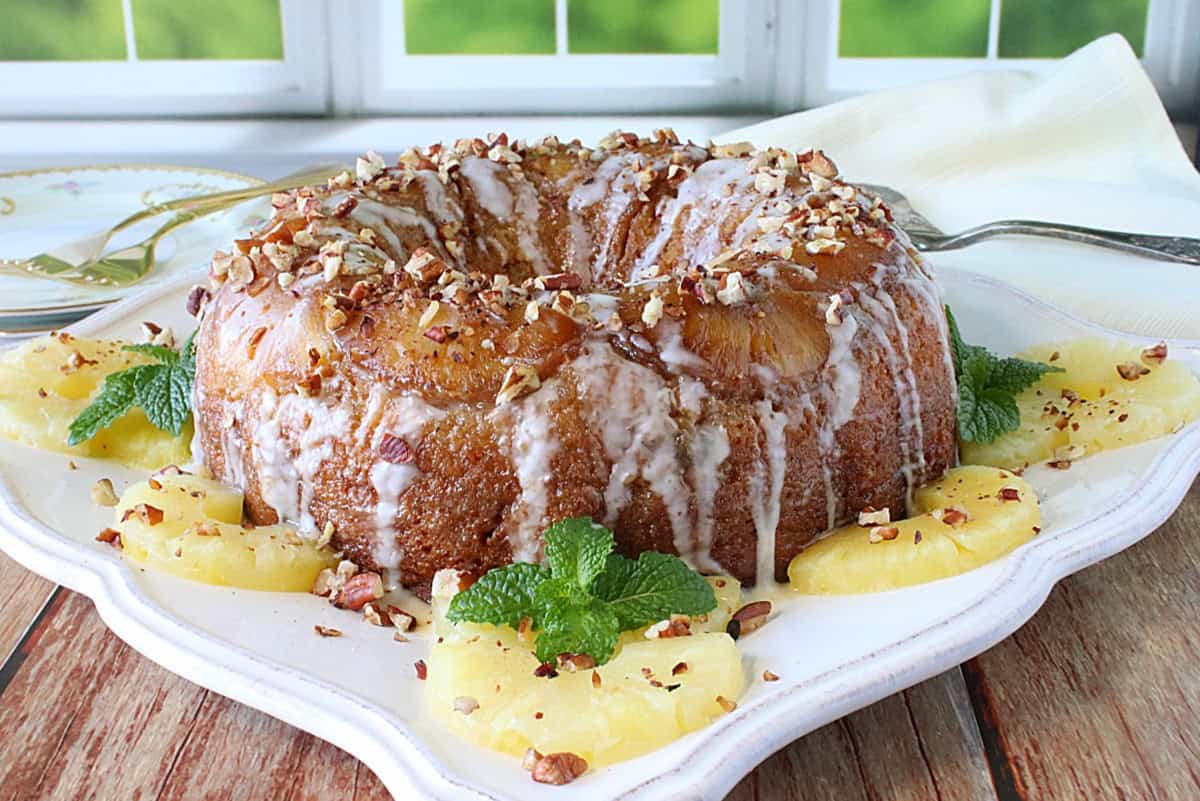 Hummingbird Upside Down Bundt Cake - Kudos Kitchen by Renee