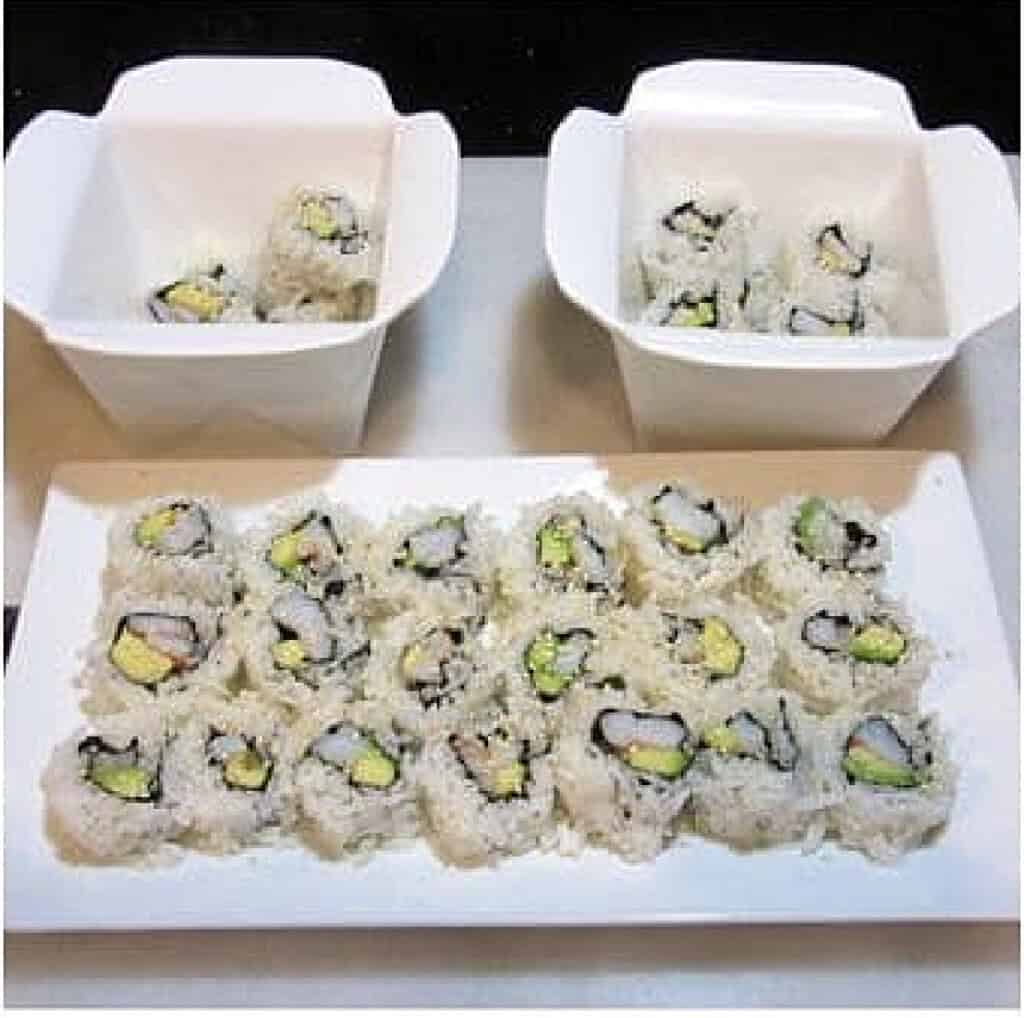 Homemade Shrimp and Avocado Sushi Rolls - Kudos Kitchen by Renee